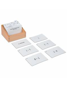 Tarjetas de actividades - Fracciones nº1 | Montessori Matemáticas