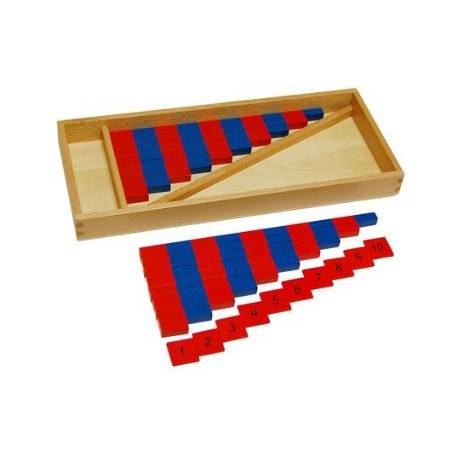 Listones rojos y azules